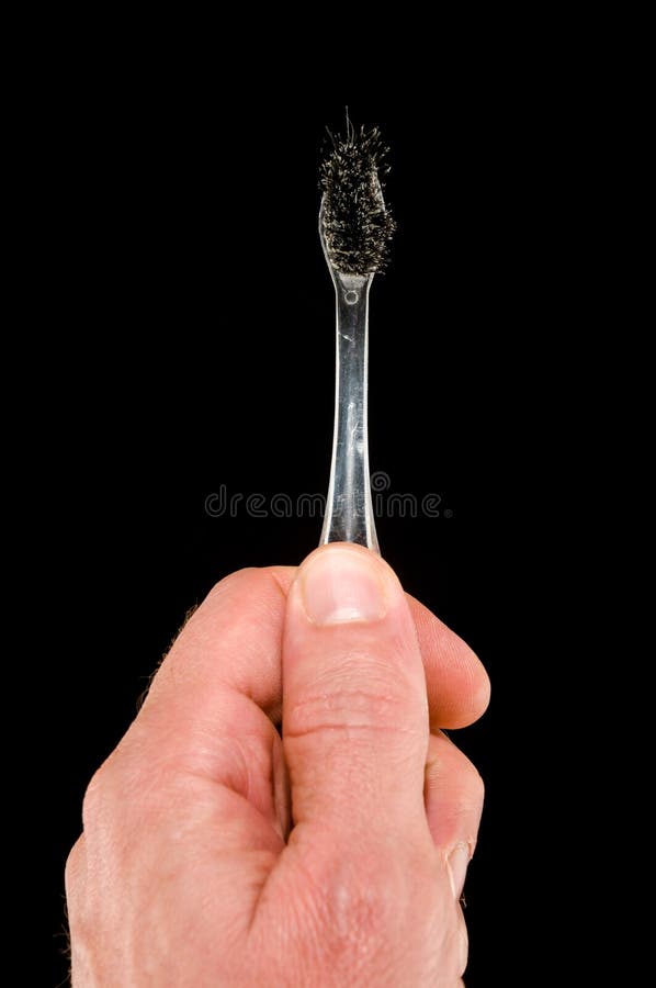 Close-up of toothbrush stock image. Image of mouth, green - 205391181