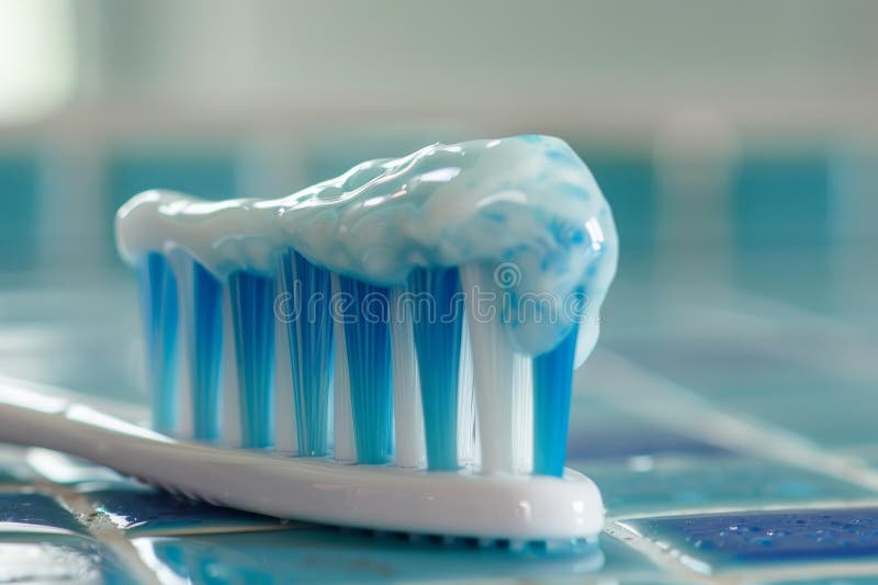 Close Up of Toothbrush with Toothpaste Stock Photo - Image of care ...