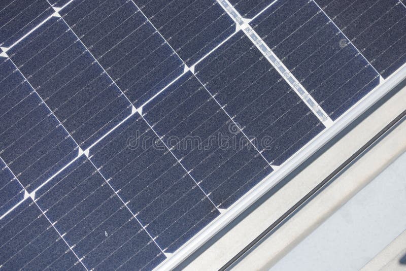 Top View of Solar Panels of a Factory Rooftop Stock Photo - Image of ...