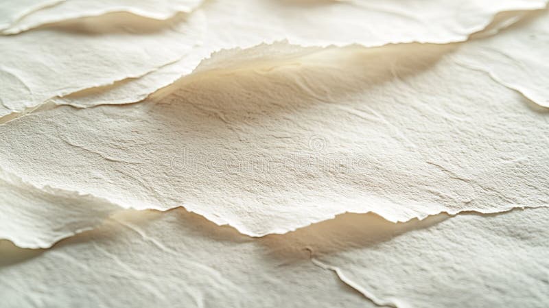 Close-Up of a Torn Paper with a Circular Hole on a Plain Background ...