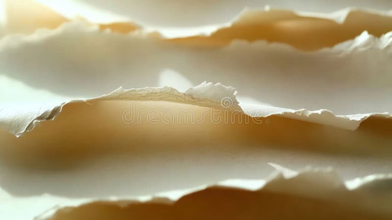 A Close-up of Torn Paper Layers Creating a Textured, Soft Background ...