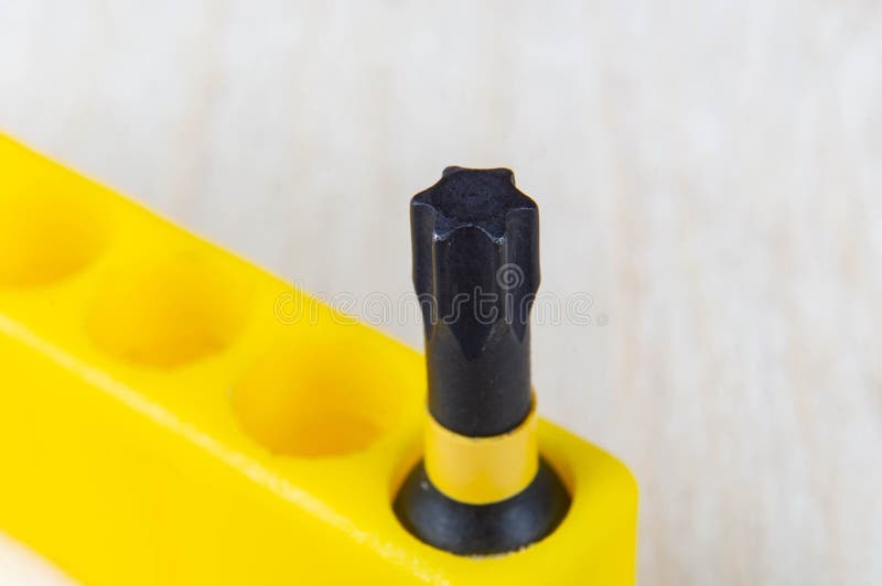 Close-up of a Torx Type Screwdriver Bit Stock Image - Image of toolkit ...