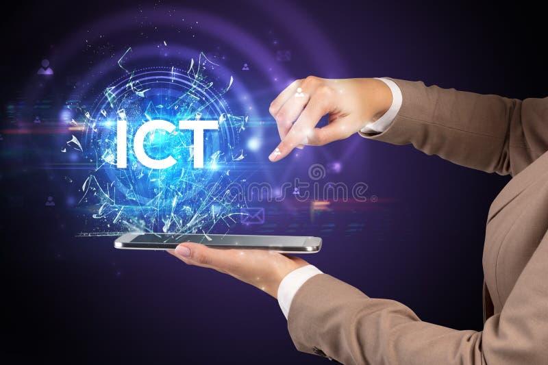 Close-up of a Touchscreen with Abbreviation. Stock Photo - Image of ...