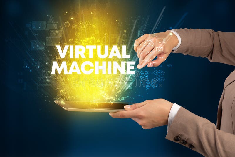 Close-up of a Touchscreen with Inscription Stock Image - Image of ...