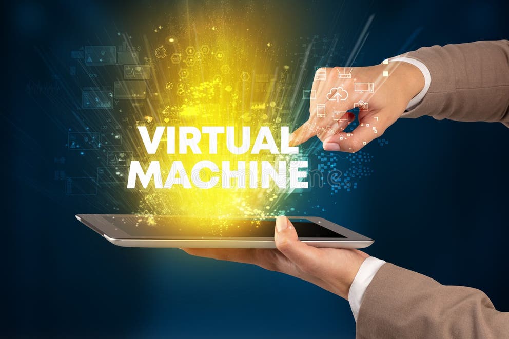 Close-up of a Touchscreen with Inscription Stock Image - Image of ...