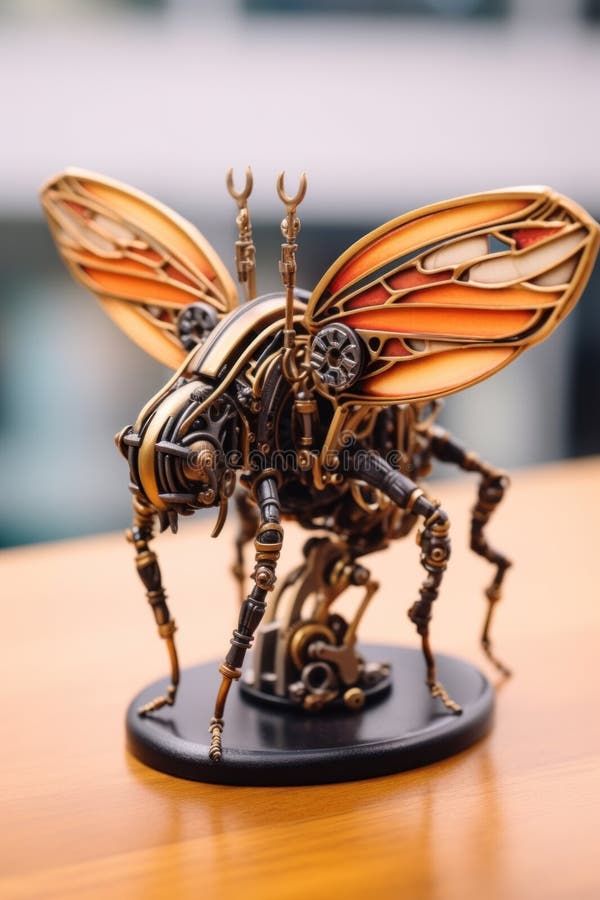 A Close Up of a Toy Insect on a Table. Generative AI Image. Stock ...
