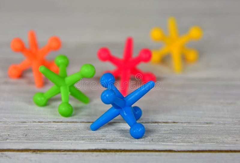Colorful Toy Jacks stock photo. Image of shine, mirror - 27108188