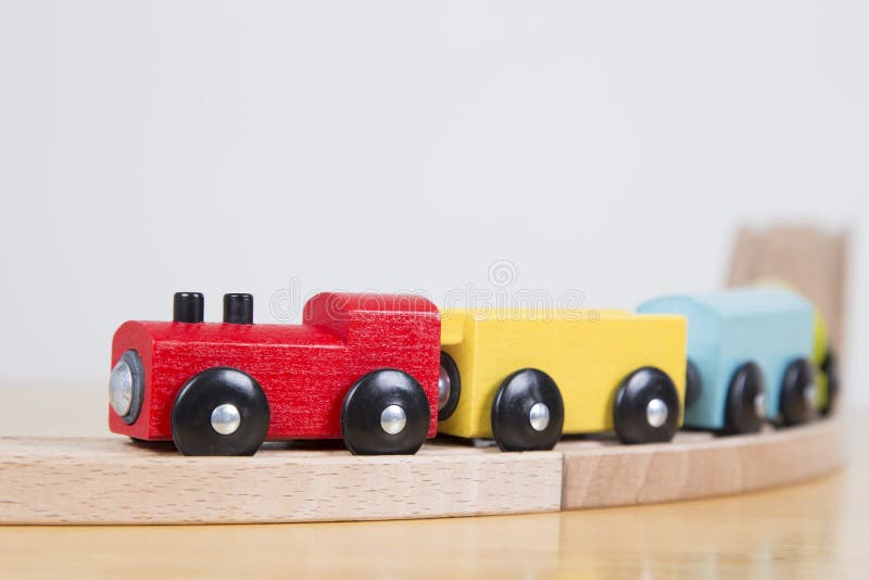 Close up of toy train stock image. Image of track, destination - 73969411
