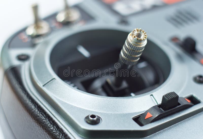 Close Up Toy Transmitter Stick Stock Image - Image of hobbies ...
