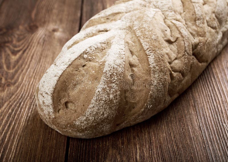 Close-up on Traditional Bread. Stock Image - Image of crust, macro ...