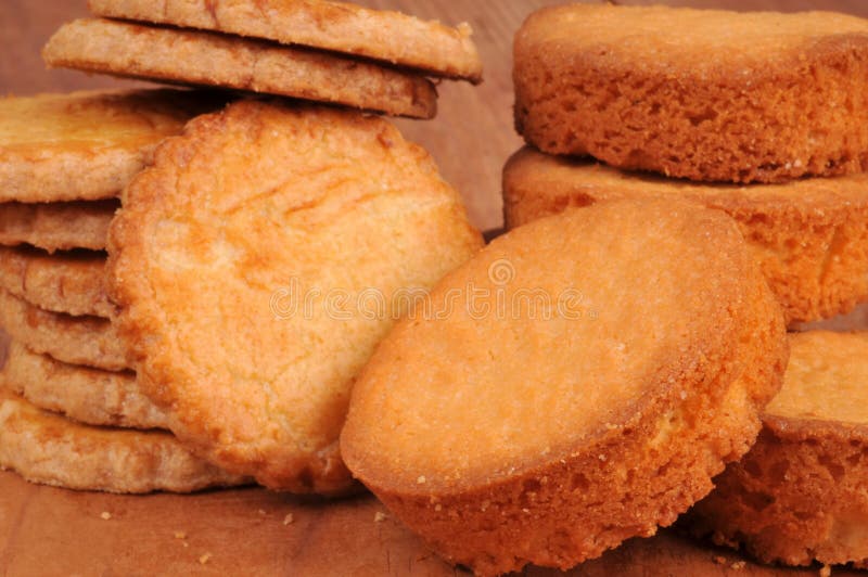 Shortbread with Butter in Close-up Stock Photo - Image of tasty ...