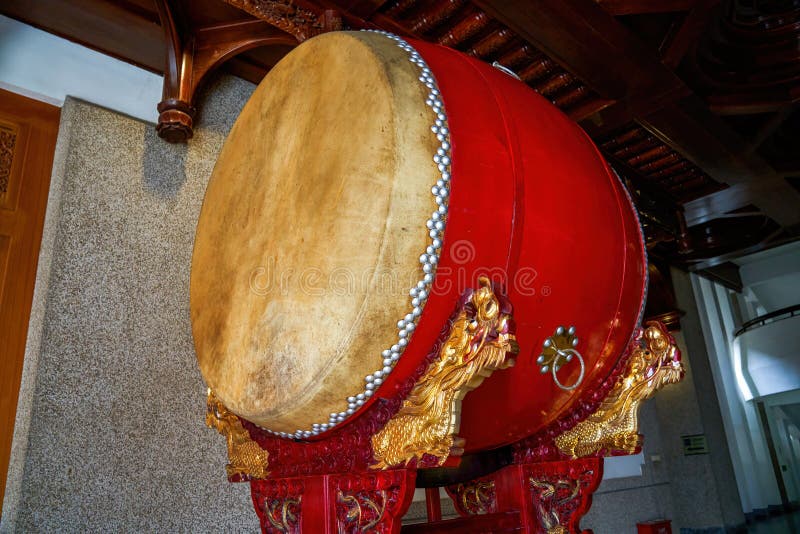 Close-up of Traditional Drum in Ancient Chinese Court Stock Photo ...