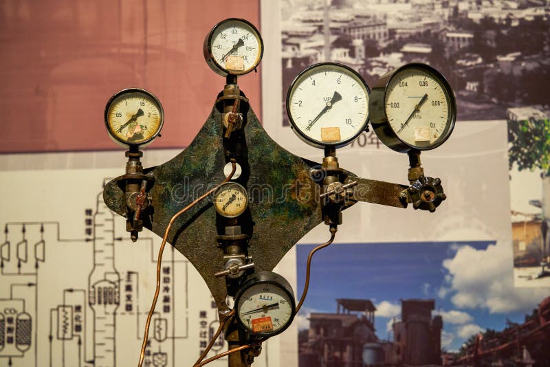 Close-up of Traditional Old Mechanical Equipment and Instruments ...