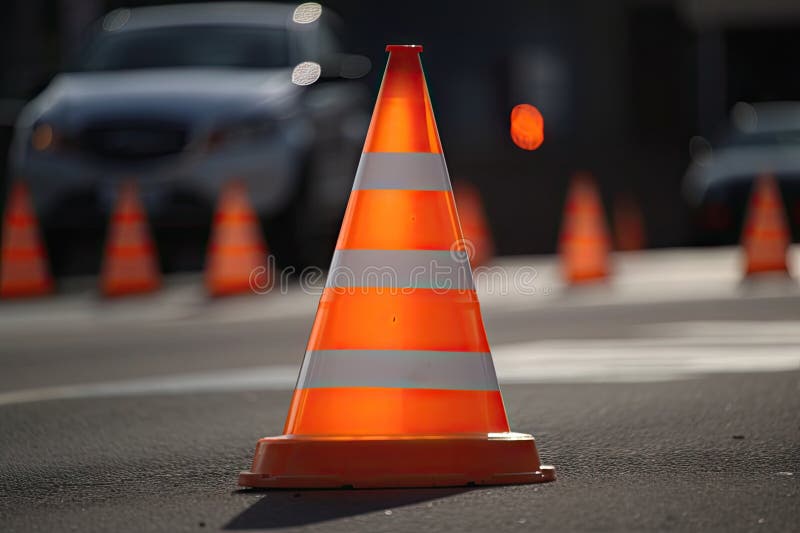 Traffic Triangle Cone Stock Illustrations – 931 Traffic Triangle Cone ...