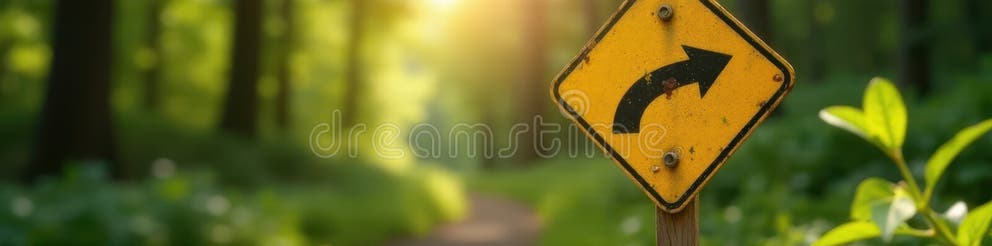 Close Up of Trail Marker with Directional Arrows, Path, Wayfinding ...