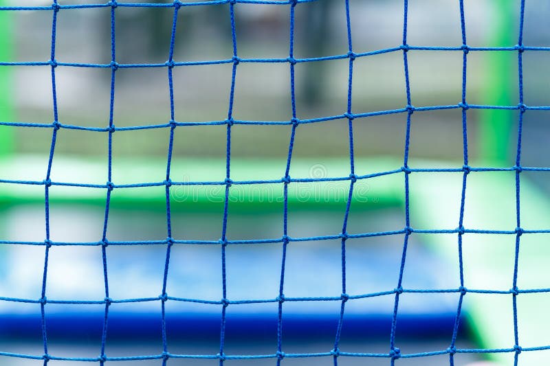 Close-Up of Trampoline Safety Net Outdoors Stock Photo - Image of ...