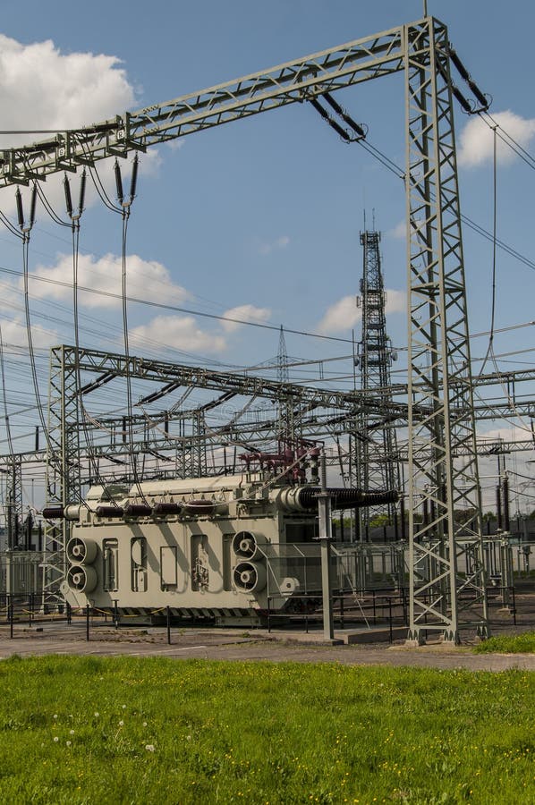Transformer station stock image. Image of production - 98183795