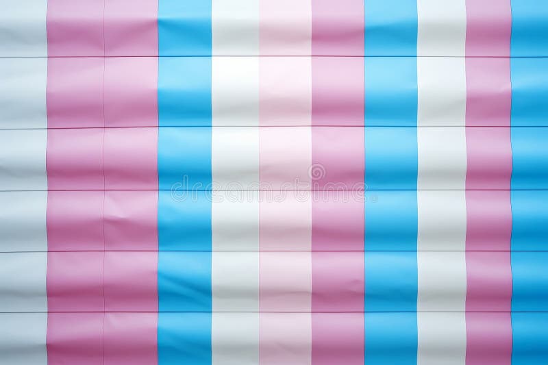 Close Up of the Transgender Pride Flag Featuring Pink, Blue, and White ...