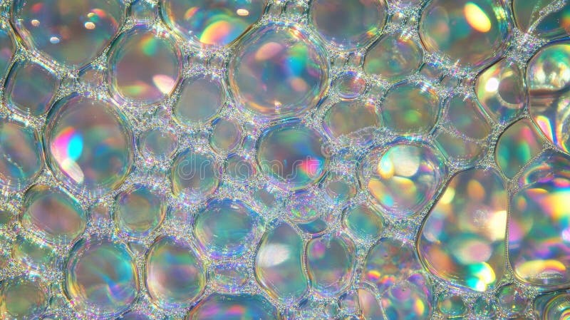 A Close-up of Translucent Bubble Texture Stock Illustration ...