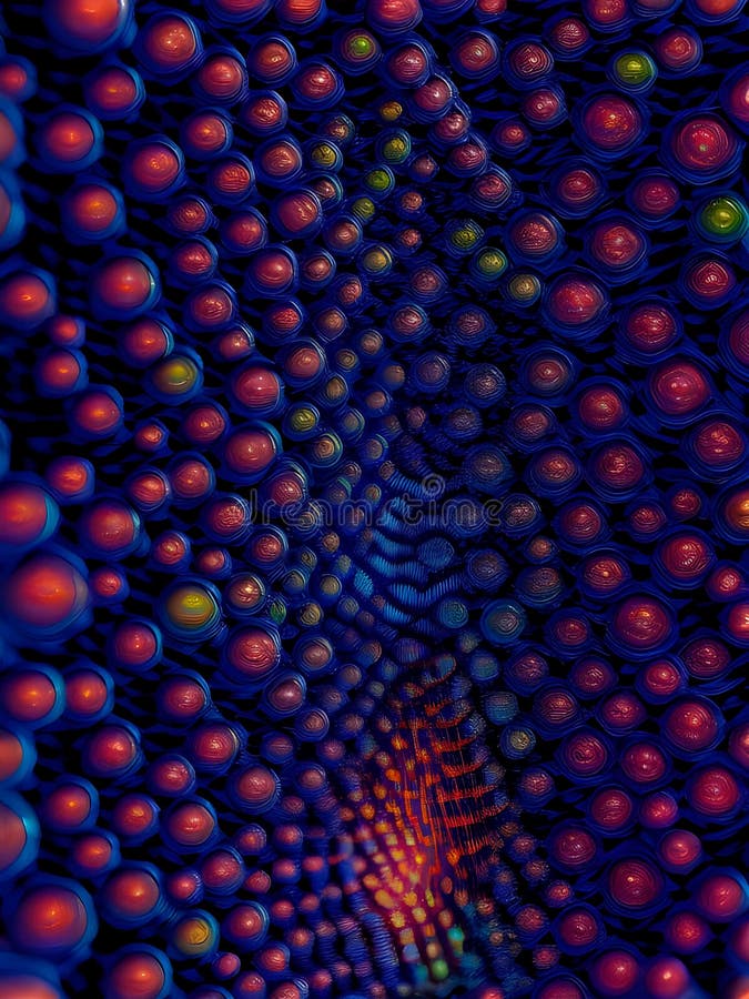 Close-up of a Translucent Organic Cell Pattern Stock Illustration ...