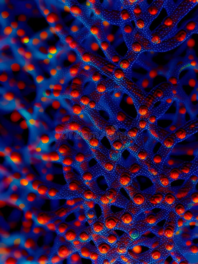 Close-up of a Translucent Organic Cell Pattern Stock Illustration ...