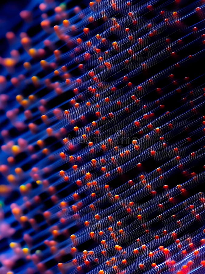 Close-up of a Translucent Organic Cell Pattern Stock Illustration ...