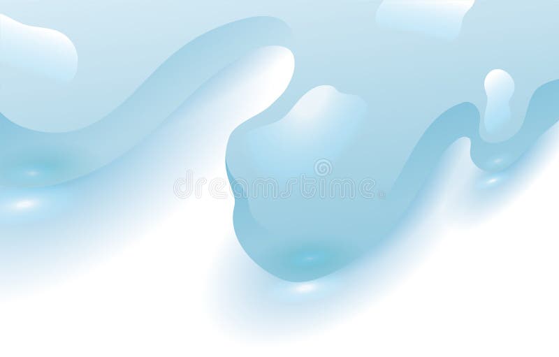 Close-up of Translucent Water Splash Over White Background, Vector ...