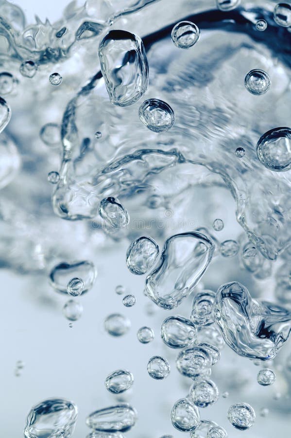 Close Up of Transparent Air Bubbles in Water Stock Photo - Image of ...