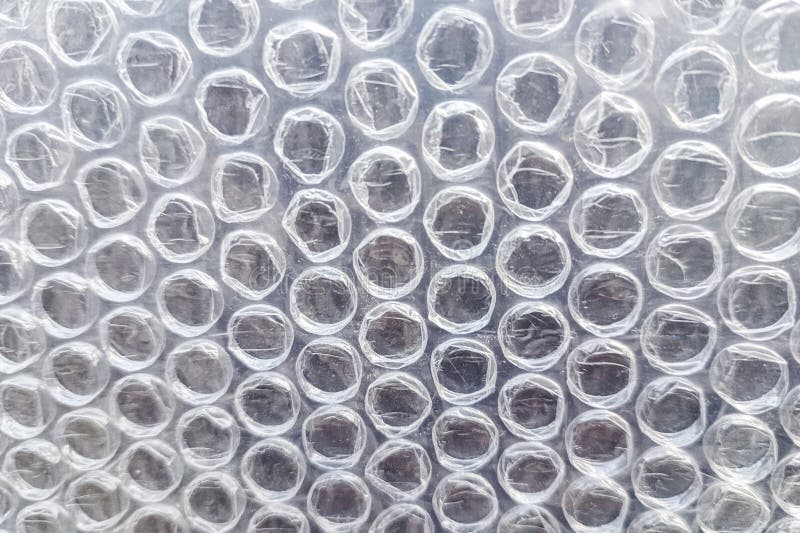 Close-up of Transparent Bubble Wrap Used for Packaging Stock Image ...