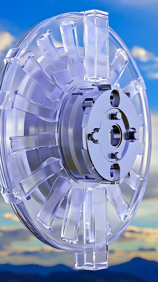 Close-up of a Transparent Mechanical Component. Stock Photo - Image of ...