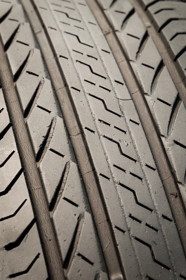 Close Up of Tread Used Car Tires. Stock Image - Image of used, texture ...