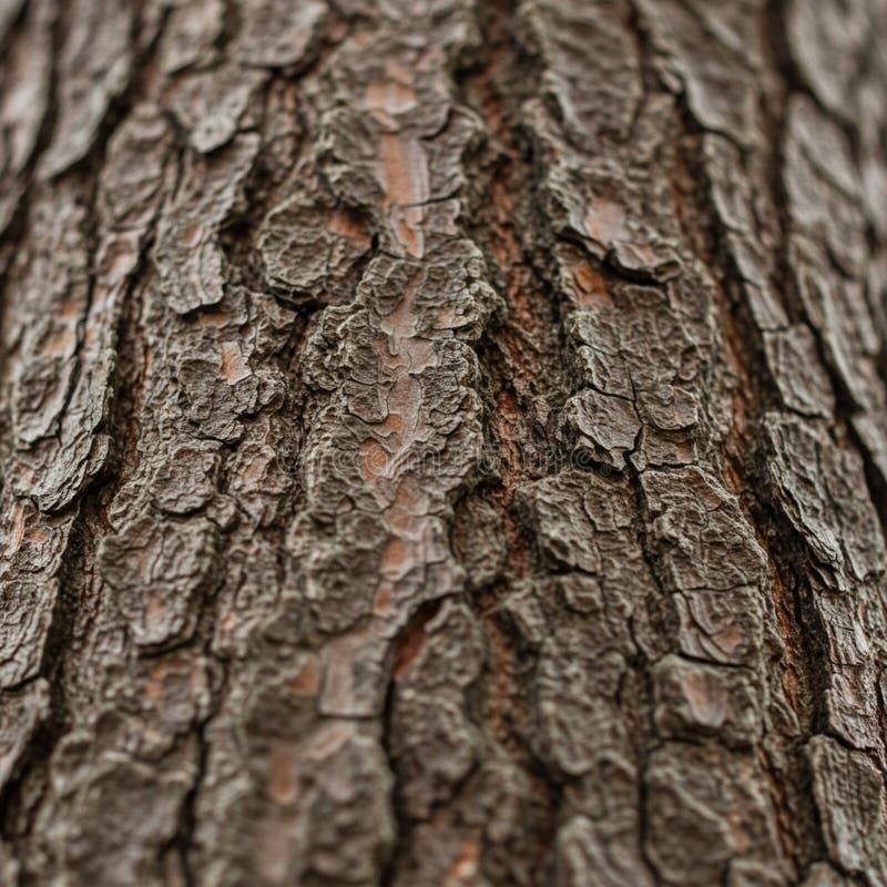 Close-up of Tree Bark Displaying a Rugged, Textured Surface with ...