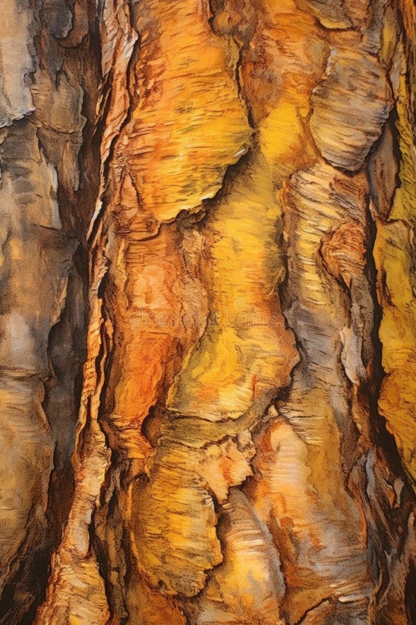 Close-up of Tree Bark Patterns in Sunlight Stock Image - Image of ...