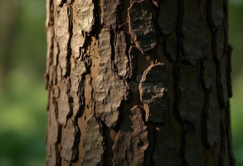 Close-Up of Tree Bark Rough Texture of Oak or Elm Trunk Showcasing ...