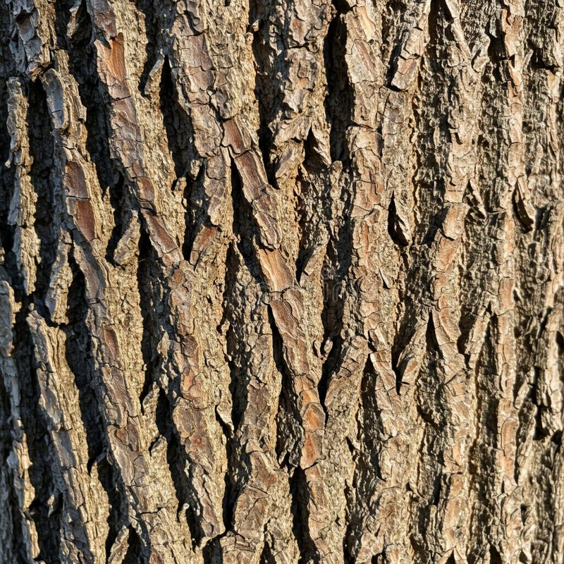 Close-up of Tree Bark with a Rugged, Textured Surface. the Bark ...