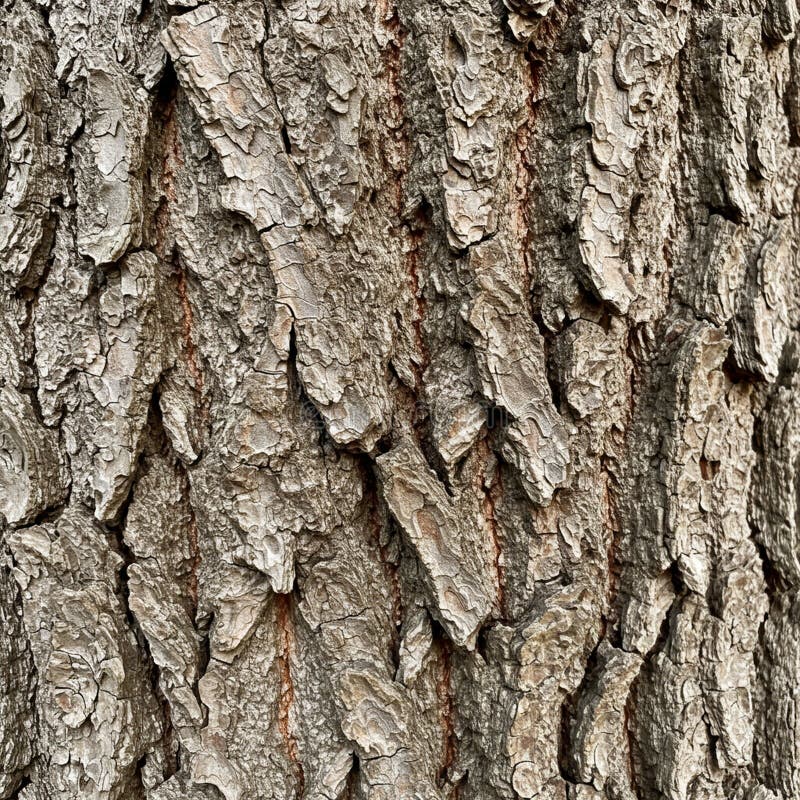 Close-up of Tree Bark with a Rugged, Textured Surface. the Bark is ...