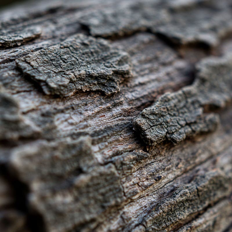 Close-up of Tree Bark, Showing a Rough, Textured Surface with Layers ...