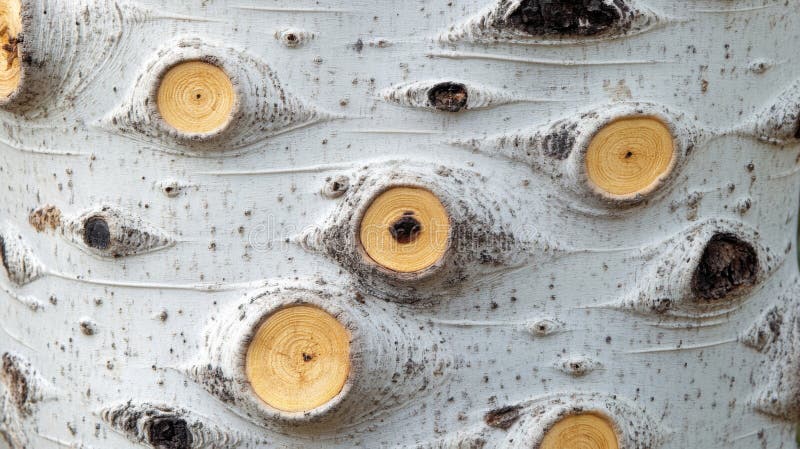 Close Up of Tree Bark Showing Texture and Knots Stock Illustration ...