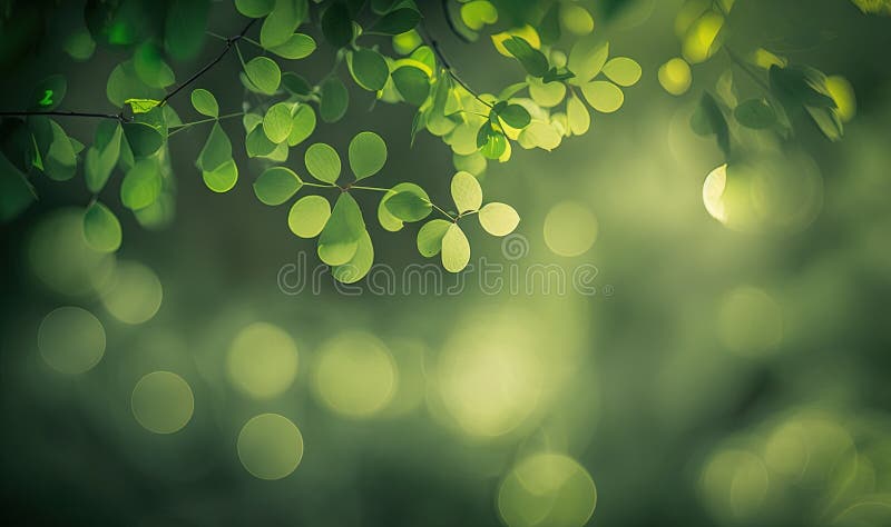 A Close Up of a Tree Branch with Leaves on it Stock Image - Image of ...