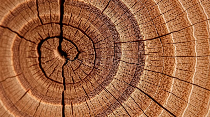 Close-Up of Tree Rings Showing Growth Patterns Ai Generated Stock ...