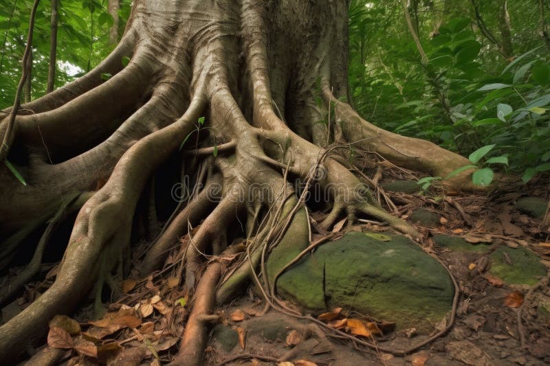 Close-up of Tree Roots, Growing in Natural Environment Stock Photo ...