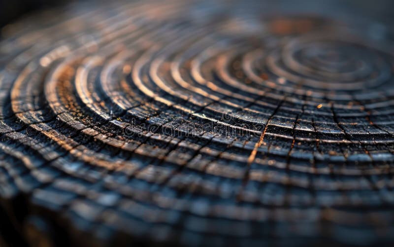A Close Up of a Tree Stump Displaying the Trees Rings Stock ...