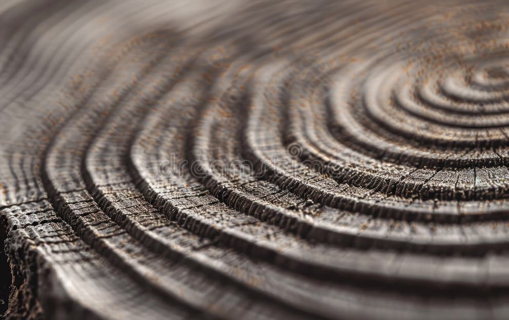 A Close Up of a Tree Stump Displaying the Trees Rings Stock ...