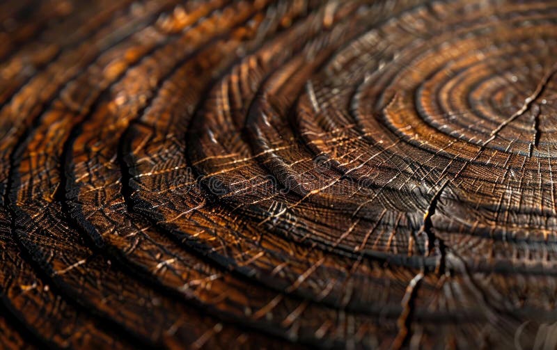 A Close Up of a Tree Stump Displaying the Trees Rings Stock Photo ...