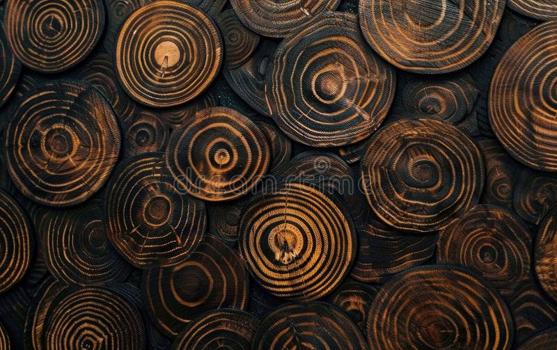 A Close Up of a Tree Stump Displaying the Trees Rings Stock Photo ...