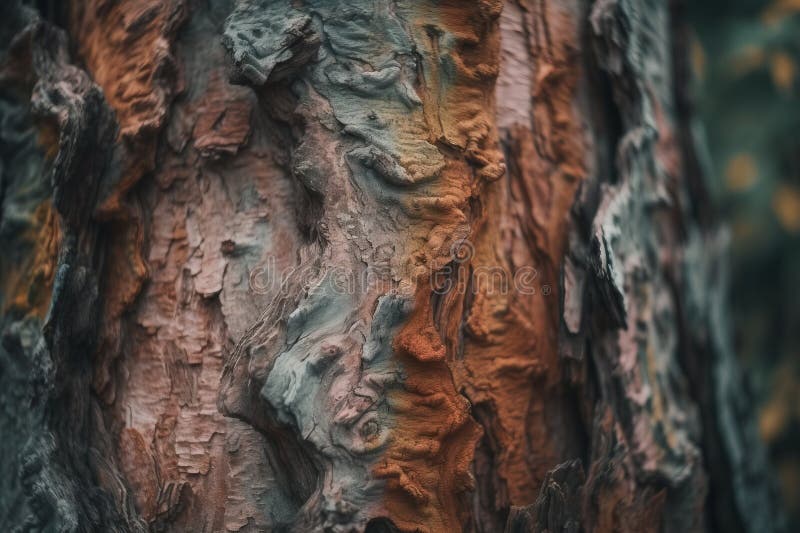 A Close Up of a Tree Trunk with a Brown and Gray Color Scheme Stock ...