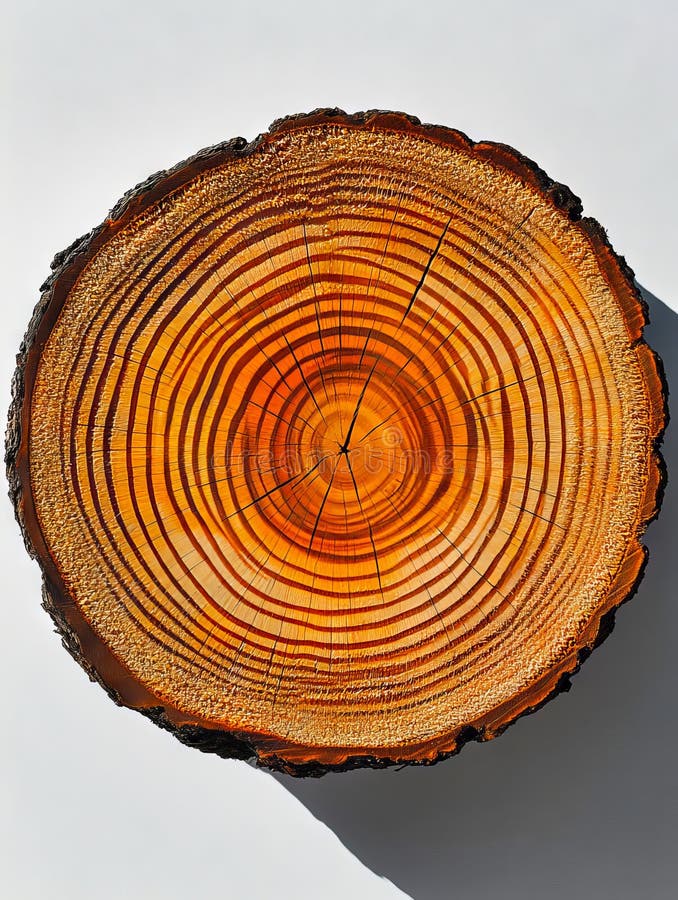 A Close Up of a Tree Trunk with a Cross Section of a Cross-section of a ...