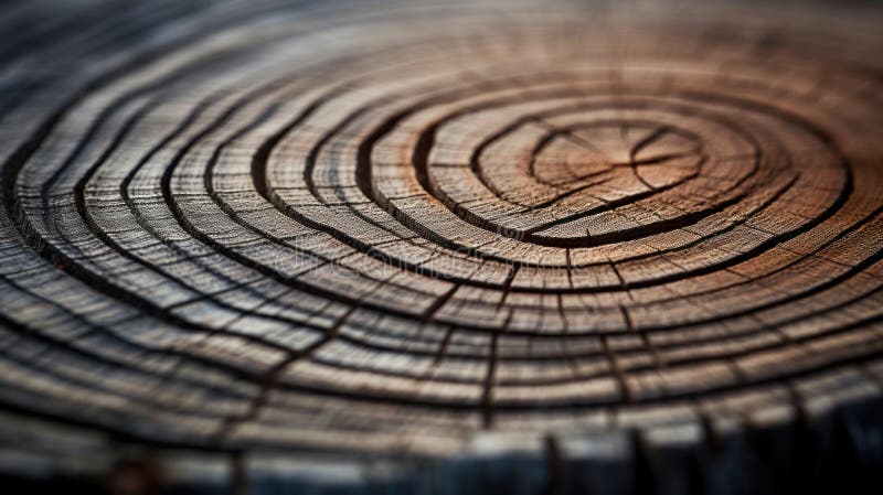 A Close Up of a Tree Trunk with Rings Cut into it, AI Stock Photo ...