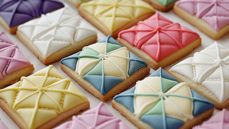 Close-up on Trendy Quilted Cookies, Appalachian Inspired Cookies ...