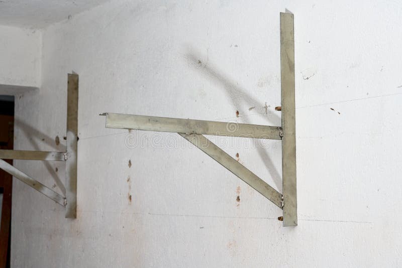 A Close-up of the Triangle Frame on the Wall Stock Photo - Image of ...